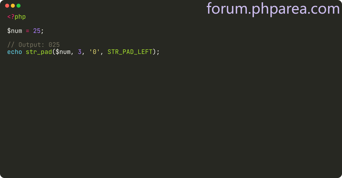 How To Add 0 In Front Of Number In PHP 