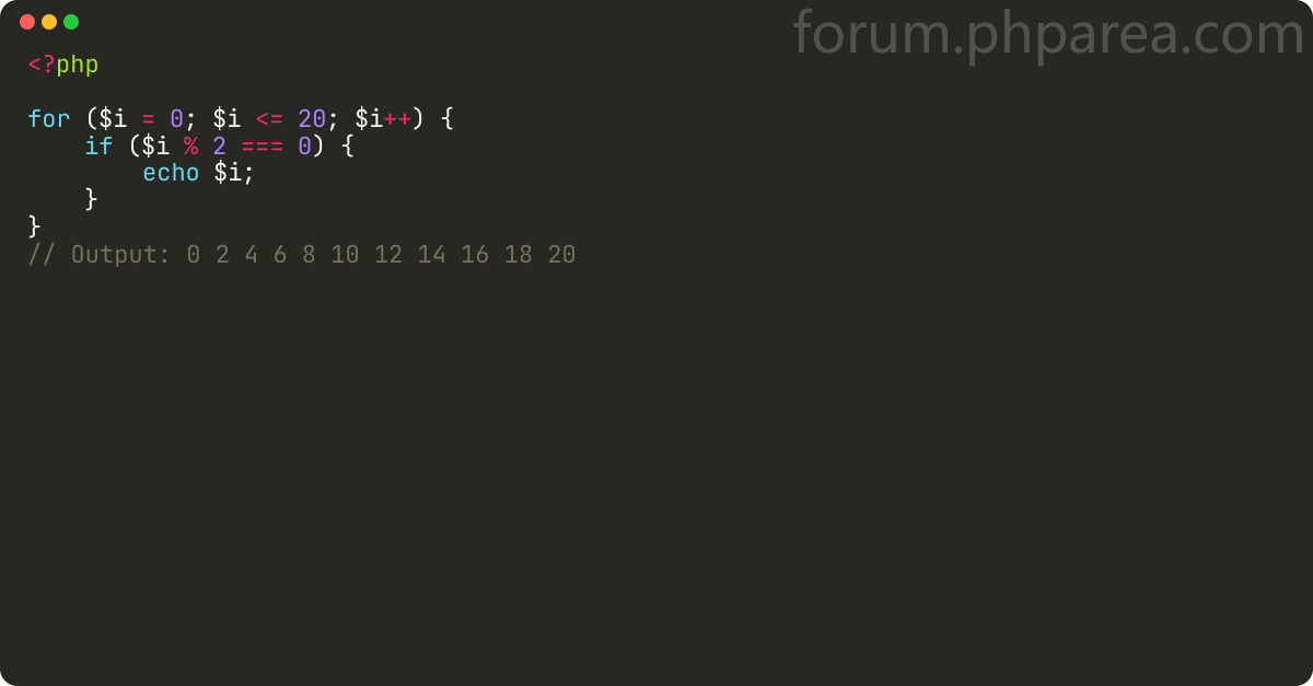 How To Print Even Numbers In PHP 