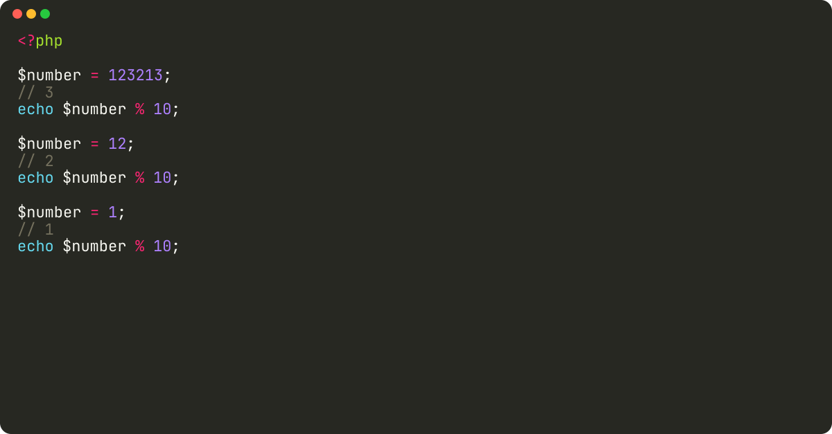 How To Get Last Digit Of A Number In PHP 