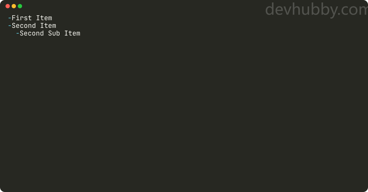 how-to-indent-bullets-in-markdown
