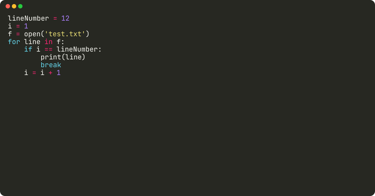 How To Read A Specific Line From A Text File In Python 