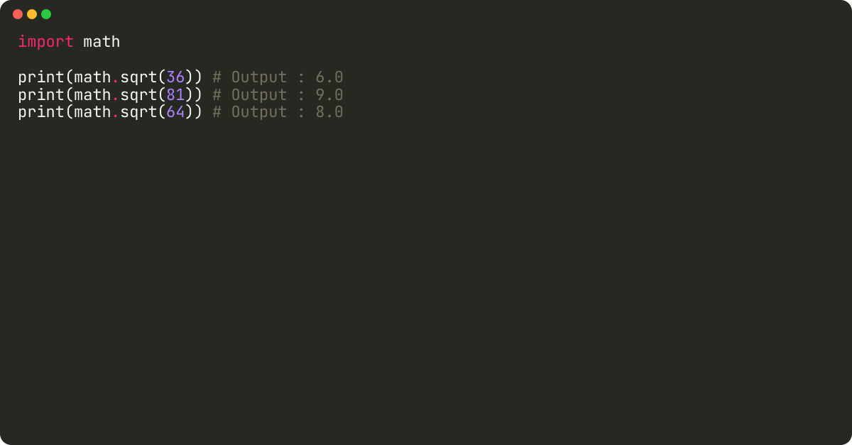 How To Calculate Square Root Of A Number In Python 