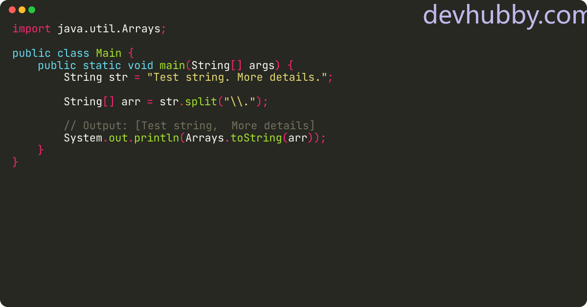 How To Split String By Dot In Java How To Split String By Dot In Java