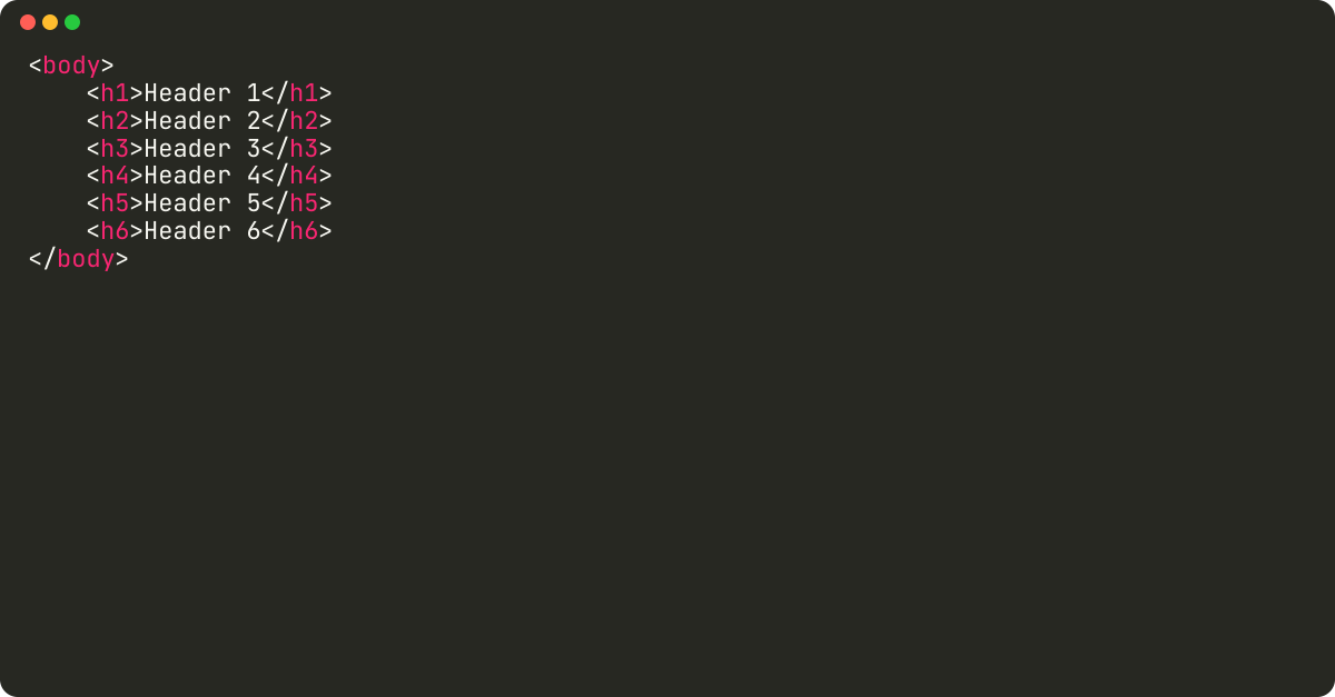 How To Make Header In HTML 