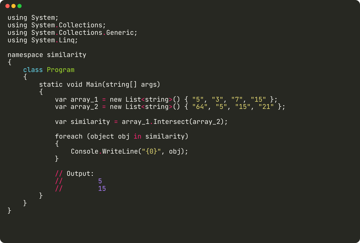 How To Compare Two Arrays In C 