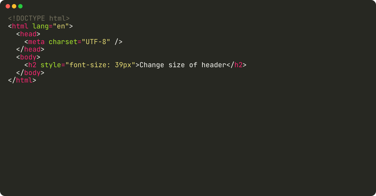 How To Change Size Of Header In CSS 