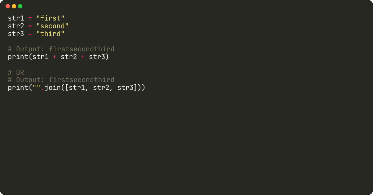 How To Concatenate Multiple Strings In Python 