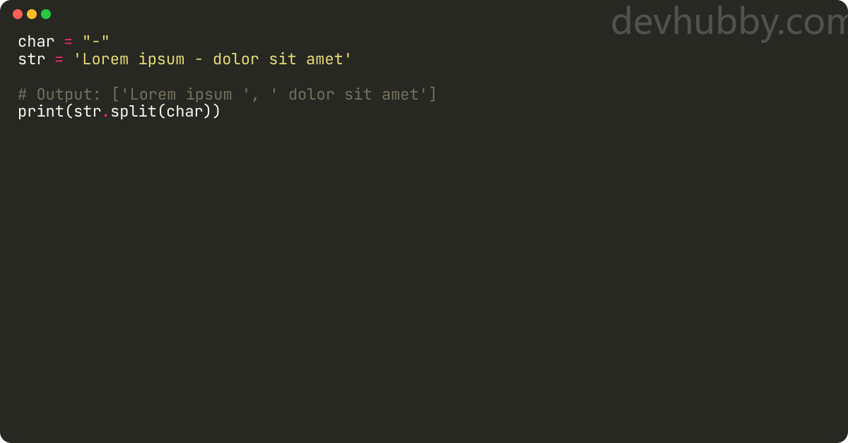 How To Split String By Character In Python 