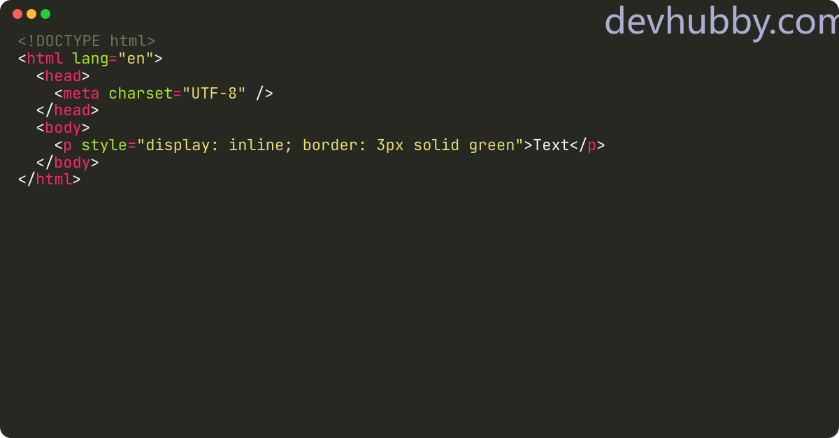 How To Put Border Around Text CSS 