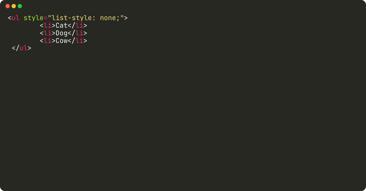 how-to-create-a-list-without-bullets-in-html