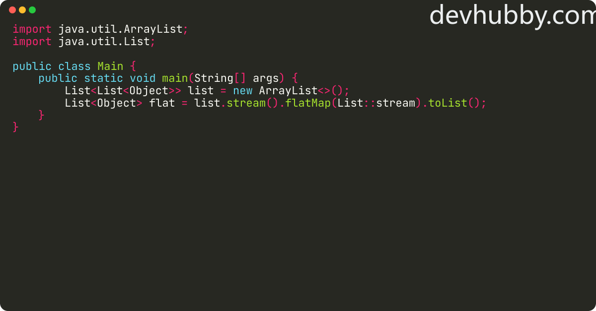How To Convert A List Of List Into A List Using Java 8 FlatMap 