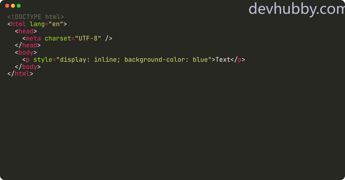 How To Add Background Color Behind Text In HTML 