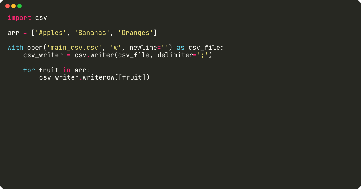 How To Write List Data To Csv File In Python 