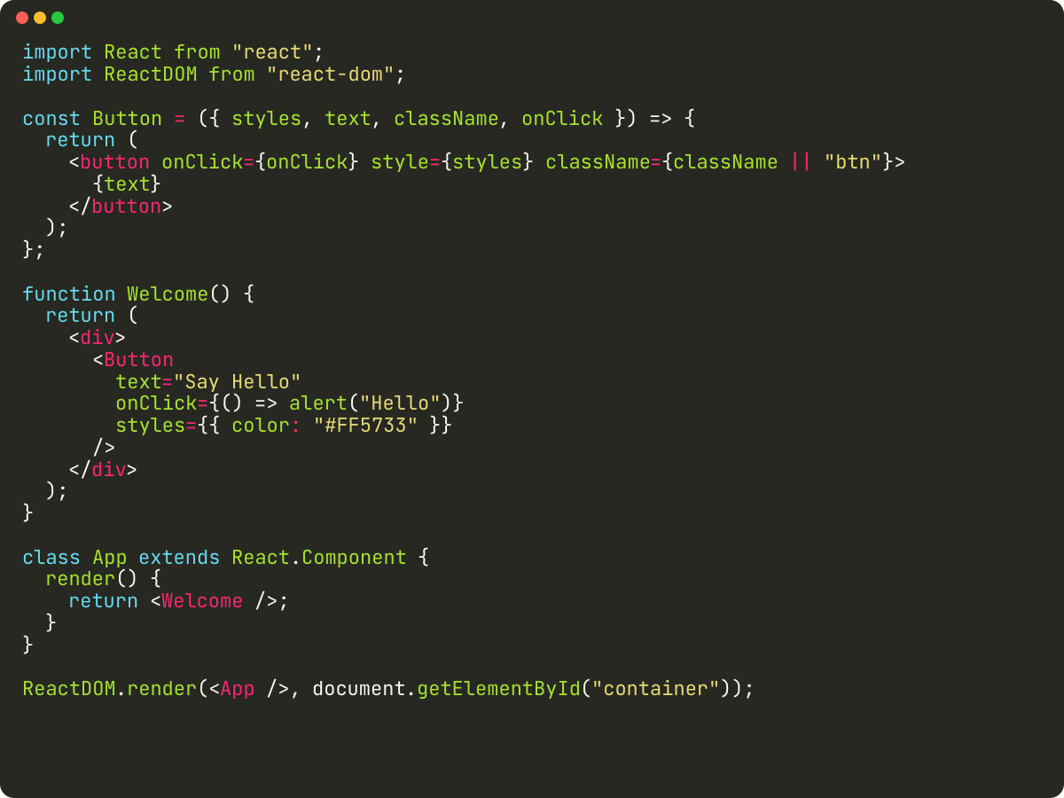 How To Create A Button In React js 