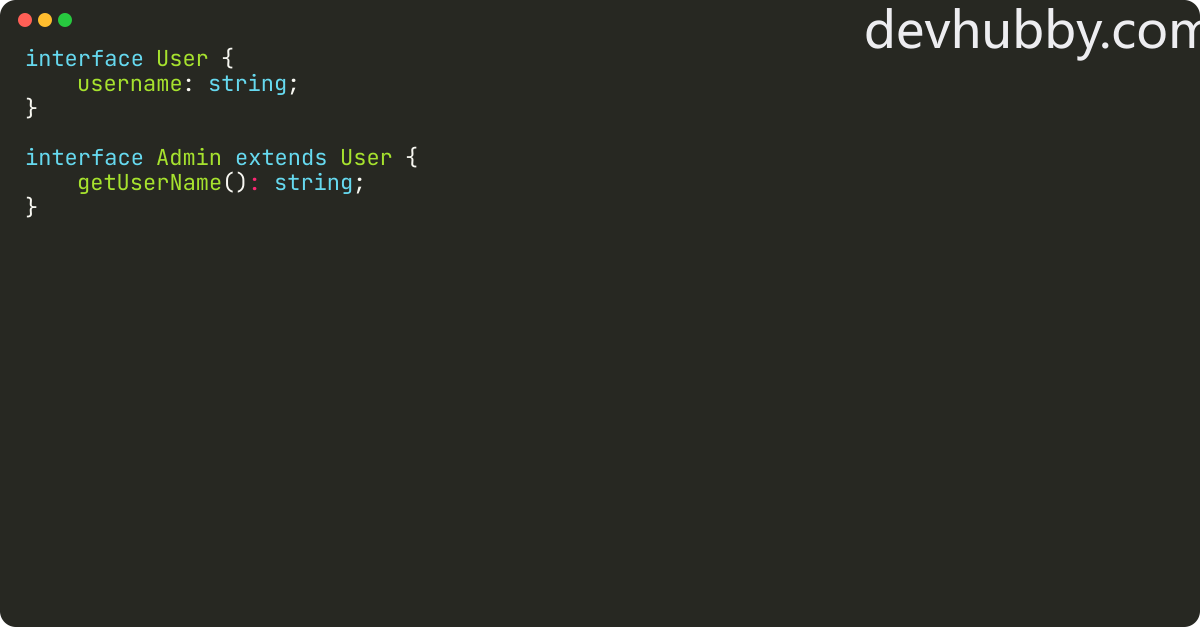 How To Extend An Interface In TypeScript 