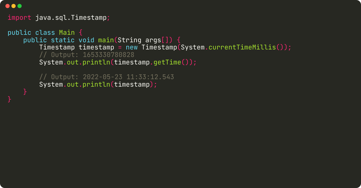 How To Get Current Timestamp In Java 