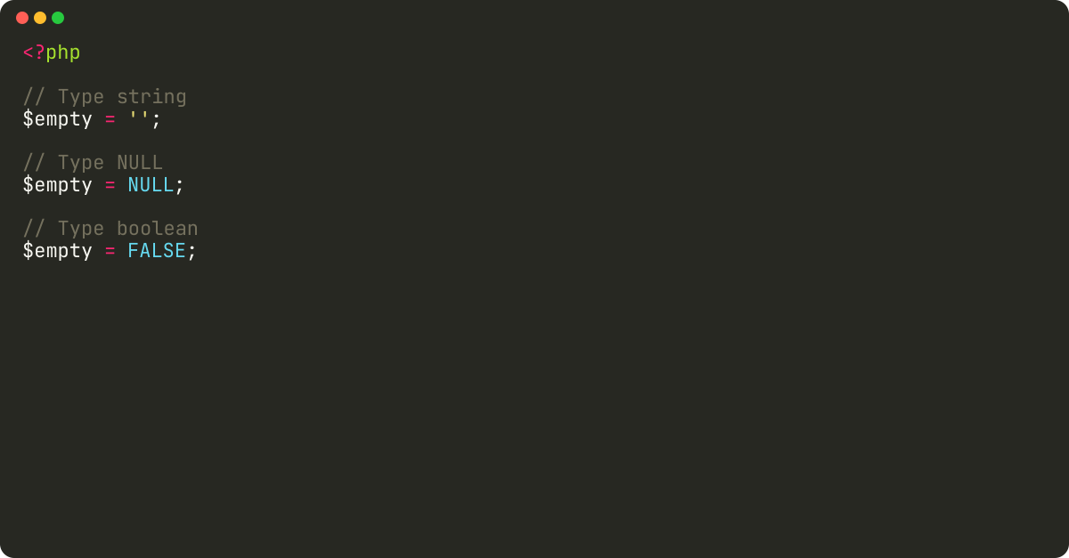 How To Declare Empty Variable In PHP 