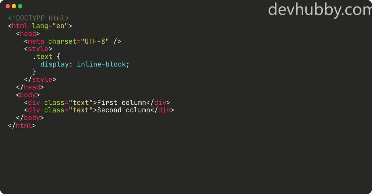  How To Split Text Into Two Columns In Html 