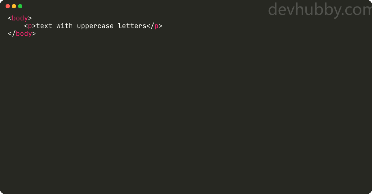 How To Make Text Capitalized CSS 