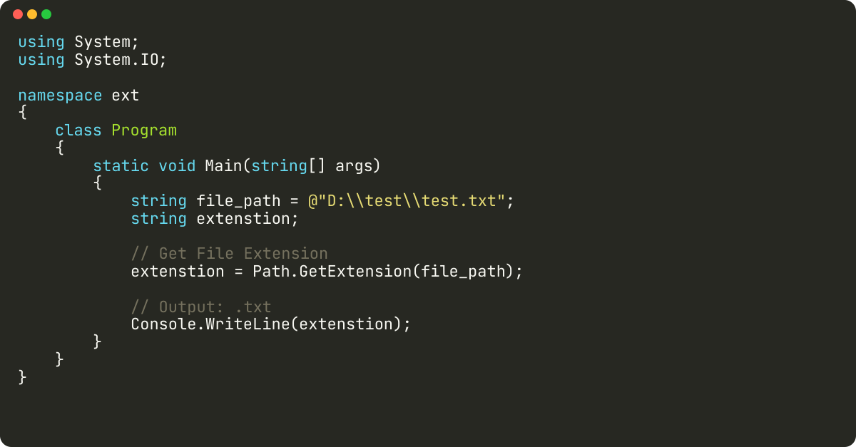 How To Get File Extension In C how-to-get-file-extension-in-c