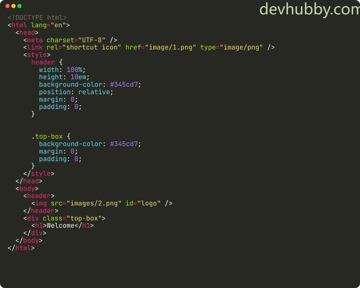 How To Remove Space Between Header And Body In HTML 