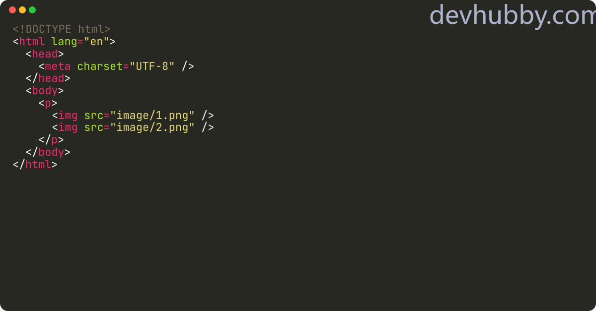 How To Insert Multiple Images In HTML 