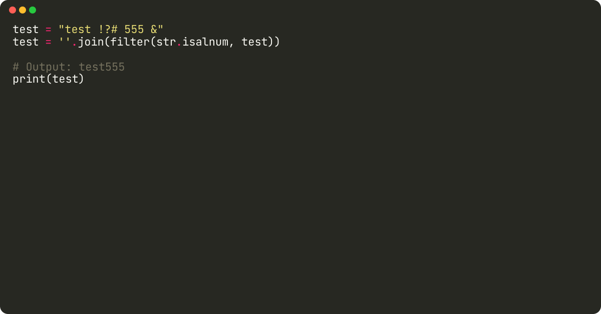 How To Remove All Special Characters From A String In Python 