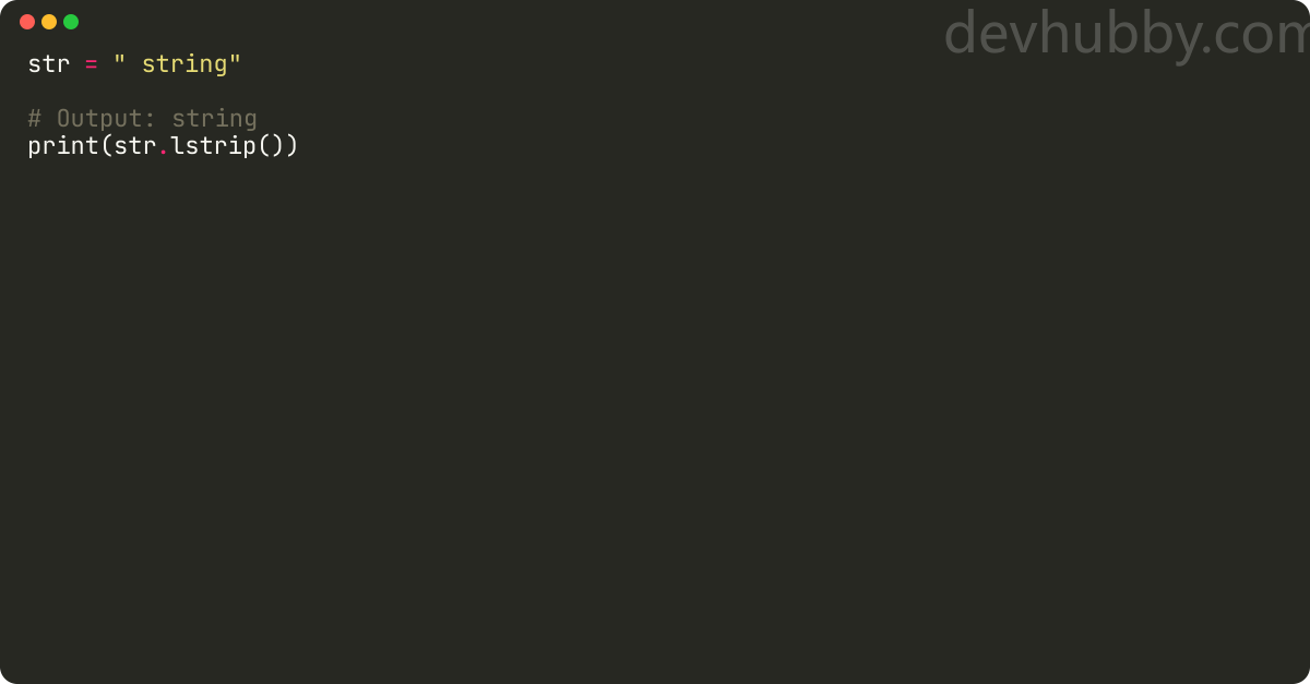 How To Remove Space Before String In Python 