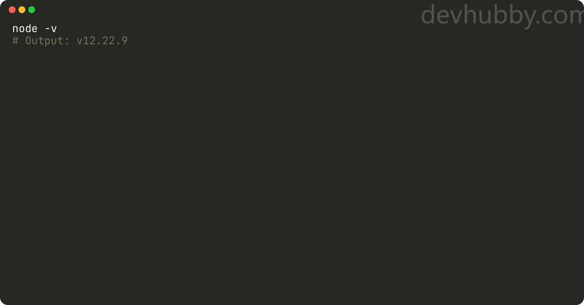 How To Check Node js Version 