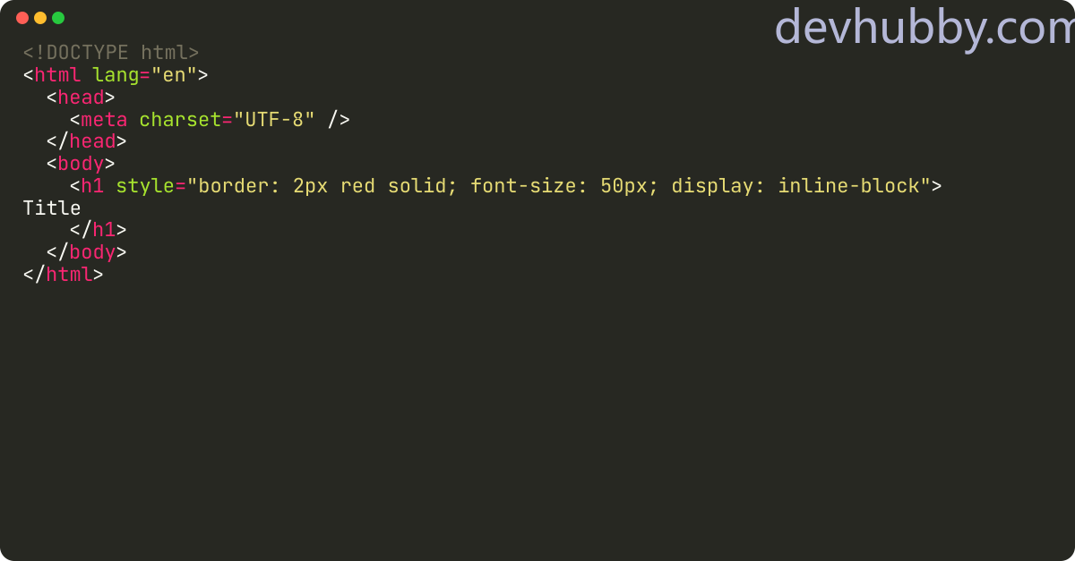 How To Make Border Wrap Around Text CSS 