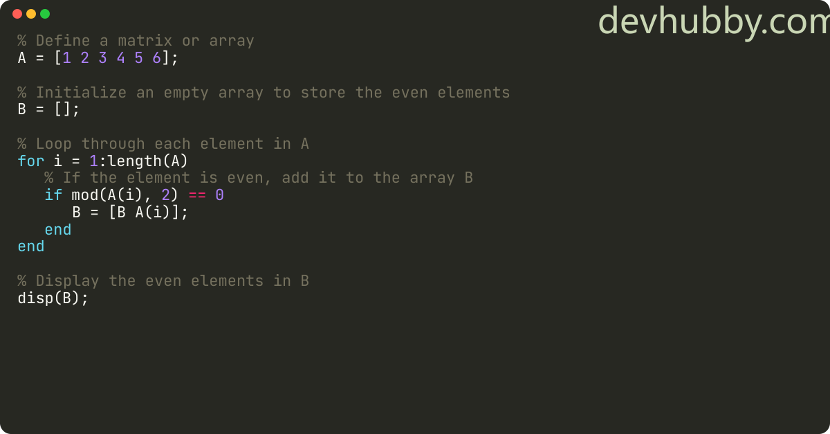 Matlab Check If All Elements Are Zero