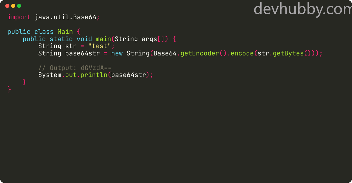 How To Encode As Base64 In Java 