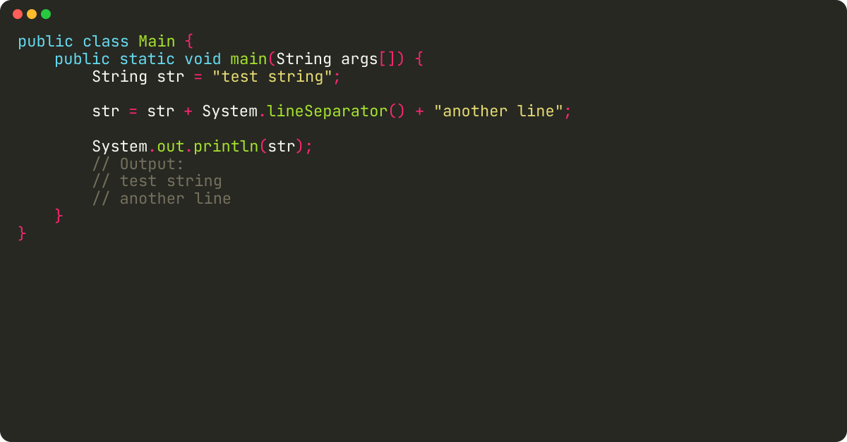 How To Add A Newline Character To A String In Java 