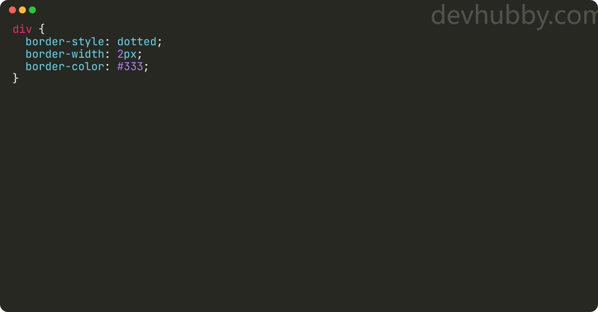 How To Add Dotted Border In CSS 
