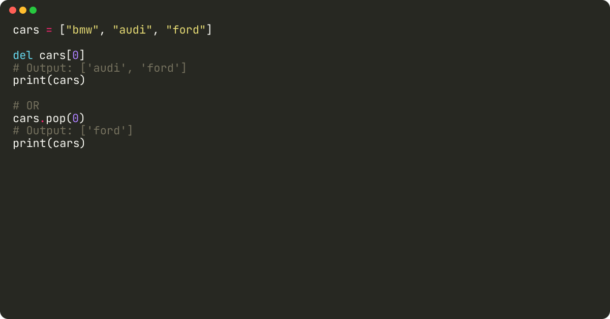 how-to-remove-the-first-item-from-a-list-in-python