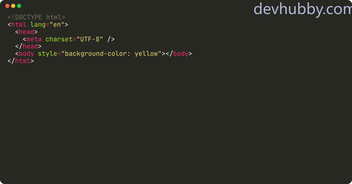 How To Make Background Color In HTML 