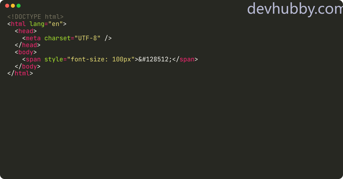 how-to-render-emoji-in-html