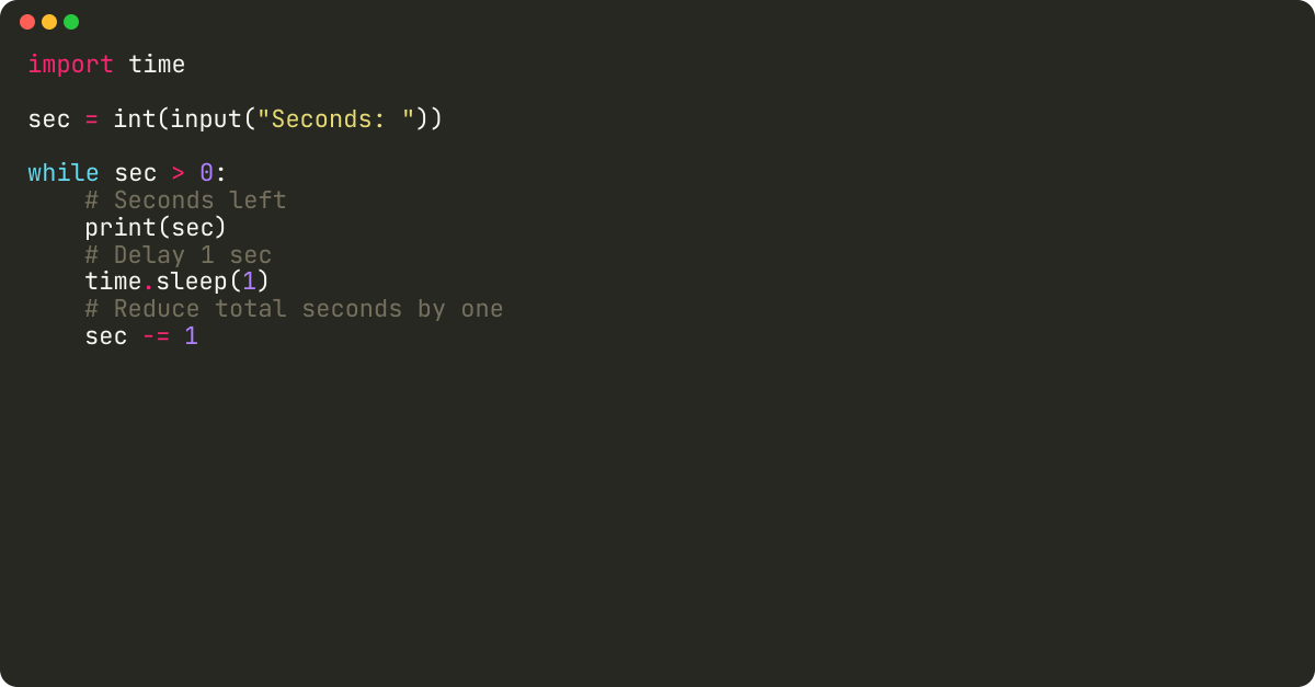 How To Create A Timer In Python 