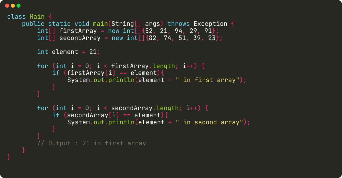 How To Check If Value Exists In Array Using Java