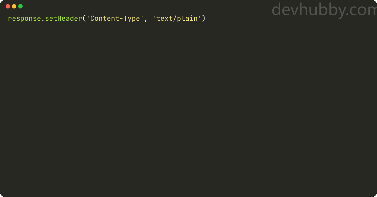 How To Set Header In Node js Response 