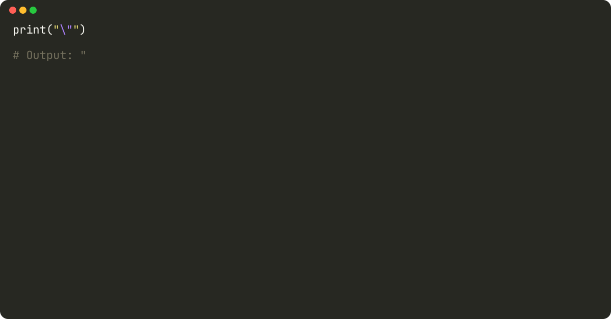 How To Escape Quotes From String In Python 