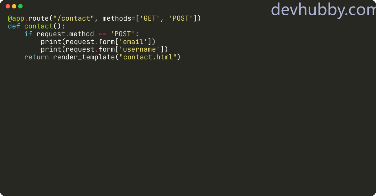 How To Get Post Data In Python Flask 