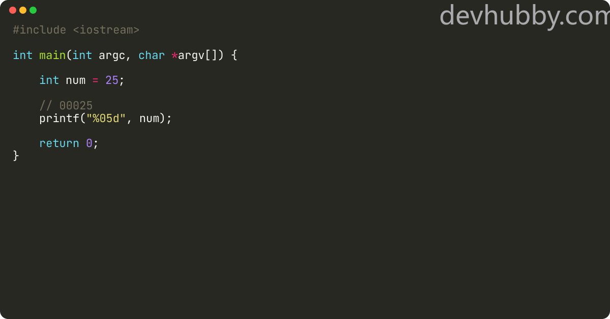 How To Add 0 In Front Of Number In C 