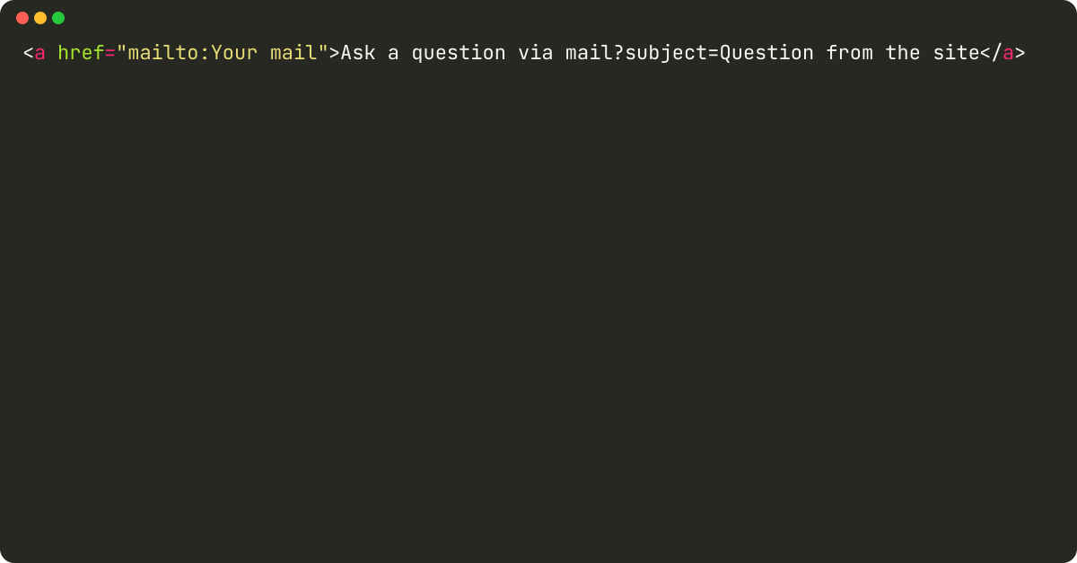 How To Link To Email In HTML 