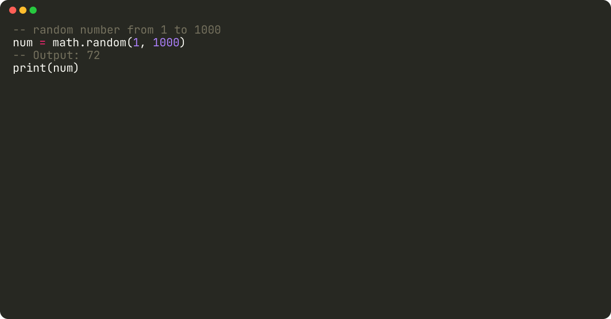 How To Generate A Random Number In Lua how-to-generate-a-random-number-in-lua