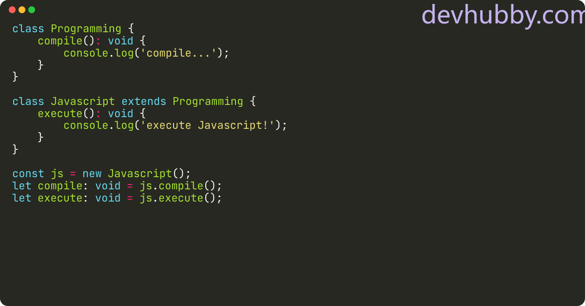 How Extend Class In Typescript