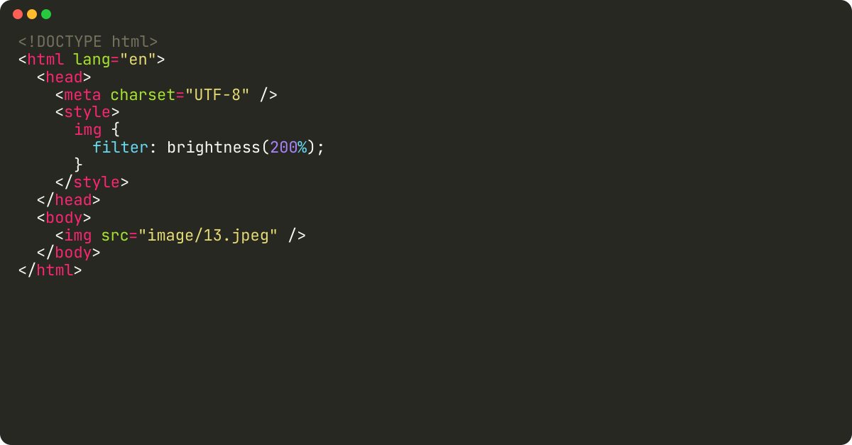 How To Change Image Brightness In CSS 