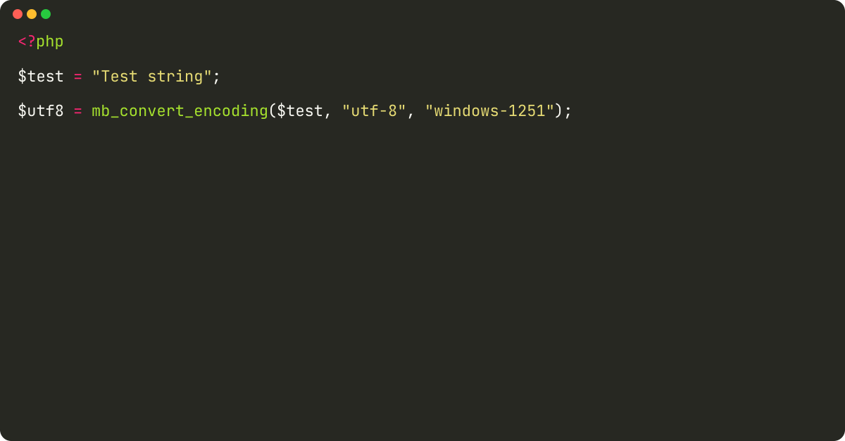 How To Convert String From Windows 1251 To Utf 8 In Php 