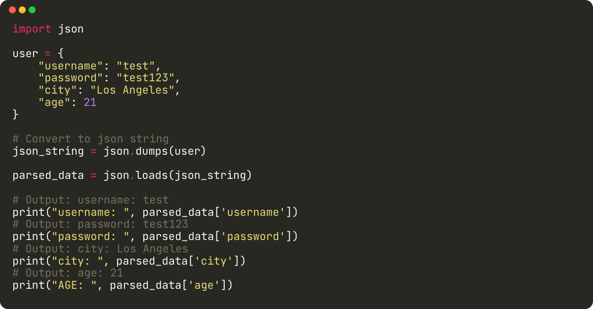 How To Parse A Json String In Python 