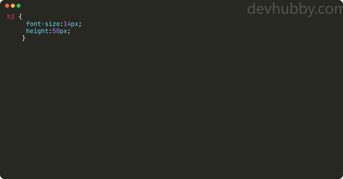 How To Change Header Font Size In Css